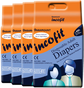 Paramount Incofit Premium Adult Diapers-Medium, Pack of 40 Adult ...