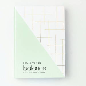 The Journal Lab Find Your Balance Yearly Planner Undated 12 Month ...
