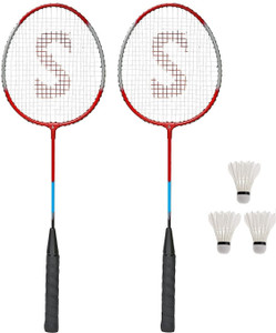 SE 2 Single Shaft Racquet With 3 pc Feather Shuttle Badminton Kit - Buy ...