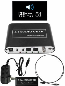 microware 5.1 Audio Gear Digital Sound Decoder Converter – Optical ...