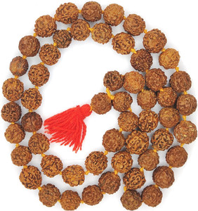 Original 5 Mukhi Rudraksha Mala Big Beads Kantha Mala Wood Chain Price ...