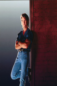Smoky Design jeans men actors patrick swayze brick wall people actors ...