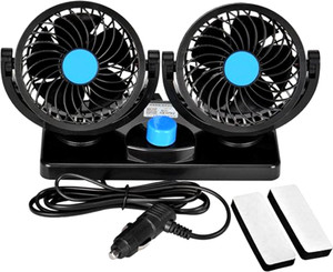 Zinzo Imported 100% copper winding 12V DC Car Fan 360 Degree Rotatable ...