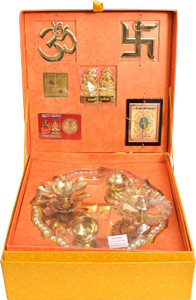Happywagon | Orange Puja Box | 30 Items Set | Navratri & Diwali Gift ...