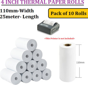 AIMERS 4 Inch Thermal Printer/Billing Machine Paper Rolls- 110mm x ...