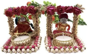 Quick Puppet Diya - Jharoka/Wax Diya Aluminium (Pack of 2) Table Diya ...