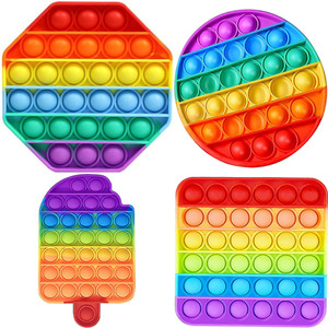 Aseenaa Pop It Fidget Toys | Sqaure, Round, Octagone And Ice Cream ...