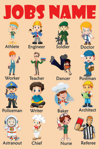 Kids Learning Poster|Jobs Name Chart|Kids Educational Poster For Wall ...