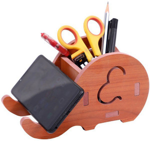 Flipkart.com | KKEENTERPRISEE 1 Compartments Wooden Mobile Stand|Pen ...