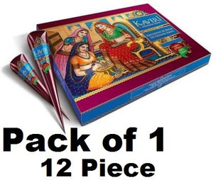 KAVERI CONE Kaveri Mehandi Cone (1 Box 12Pecs.) Natural Mehendi (Pack ...