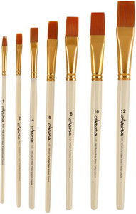 Flipkart.com | KABEER ART Arora Flat Synthetic Painting Brush Set Of 7 ...
