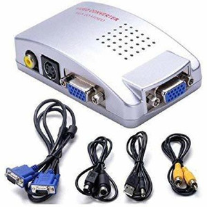 KUVERA VGA to PAL Converter Box For CCTV, DVR, PC Laptop to TV ...