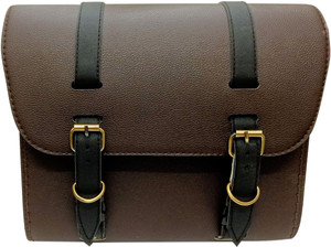 KOHLI BULLET ACCESSORIES Side Bag Water Proof Brown 8 ltr for Royal ...