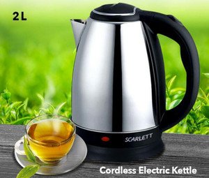 RKC Stainless Steel Scarlett Electric Elegant Design for Hot Water, Tea ...