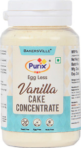 PURIX Premium Eggless Concentrate Vanilla Cake Mix | Egg-Less | Vegan ...