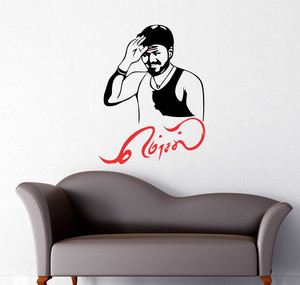 WALLSTICK 45 cm "Mersal"Thalapathy Vijay Beautiful wallsticker Self ...