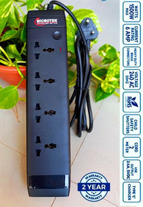 Microtek SUPERIOR HIGH GRADE SPIKE GUARD 4 Socket Extension Boards ...