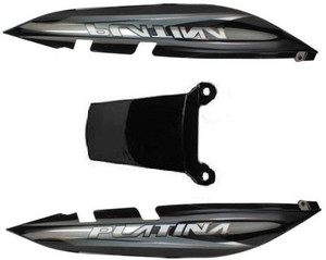 ULTRA TAIL PANEL PLATINA (BLACK/GREY) Bike Crash Guard Price in India ...