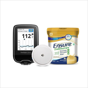 FreeStyle Libre Flash Glucose Monitoring System (Reader & sensor) With ...