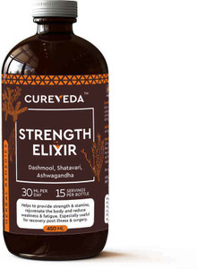 Cureveda Strength Elixir - For Energy, Stamina & Recovery - pack of 1 ...