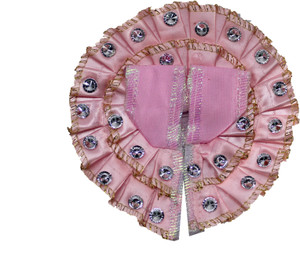 Kumud Creations Laddu Gopal Silk Ribbon Pattern with Stone ( Baby Pink ...