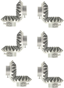 INVENTO 6 Pair 3D Printed Plastic Helical Bevel Gear 20 Teeth, 53mm dia ...