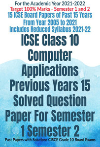ICSE Class 10 Computer Applications Previous Years 15 Solved Question ...