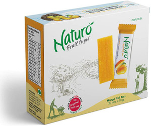 Naturo Mango Bar Multipack: 20 Bars x 5 Packs (aam papad) Aam Papad ...