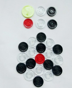 R D SPORTS MALL "High Class Transparent Carrom Coins/Pawns For Carrom ...