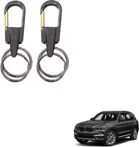 SEMAPHORE Stainless Steel Luxury Ca Keychain Elegance Double Key Ring ...