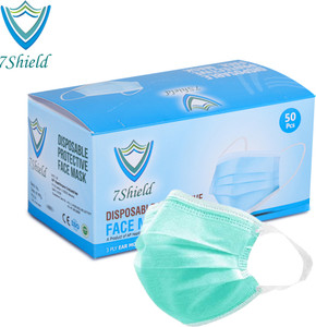 7SHIELD CE and ISO Certified with Extra soft Fabric ear loop and ...