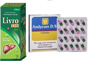 RINGHAS PCI Livro DS Syrup 100ml + AMLYCURE D.S Capsules for Liver ...