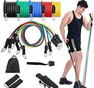 Shopeleven Toning Tube Set with 5 Different Levels Workout Gym & Home ...