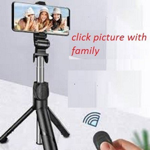 samipna XT-02 Bluetooth Extendable Selfie Stick with Wireless Remote ...