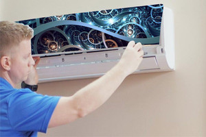 Approach home Decor 91 cm Air Conditioner 3D Flower Sticker Self ...