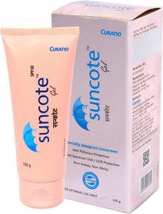 CURATIO Sunscreen - SPF 50 PA+ Suncote gel - Price in India, Buy ...