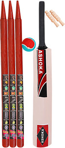 Crazeis Wooden Cricket kit for kids upto 12 years, Small Size Cricket ...