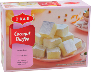 Bikaji Aslee Bikaneri - Coconut Burfi 500 Grams (Pack of 1) Box Price ...
