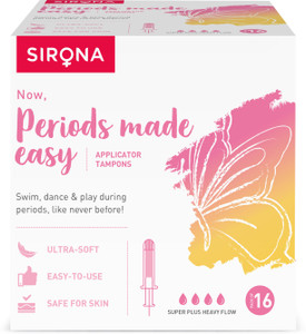 SIRONA Premium Applicator Tampons for Super Plus Heavy Flow Tampons ...