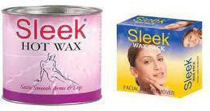 Sleek Hot Wax 600 Gm + Wax Pack 80 GM Wax - Price in India, Buy Sleek ...