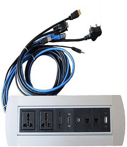 techut manual Revolving cable cubby pop up box with 2 power socket ,2 ...