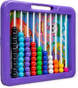 RATNA'S 2 In 1 Counting Slate with Beads & Black board on the back ...