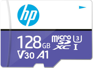 HP Micro SD Card 128GB with Adapter A1 U3 V30 HP Micro SD Card 128GB ...