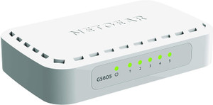 NETGEAR GS605 5-Port Gigabit Ethernet Switch (GS605-400PES) 5 Ports ...