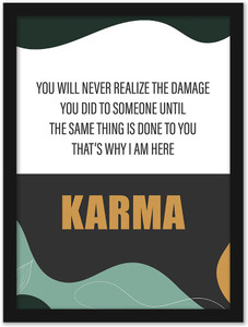 Karma - Motivational Quotes Frames for Home and Office Wall Decor ...