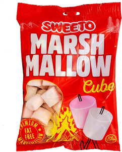Sweeto MARSH MALLOW CUBE ( HALAL ) IMPORTED 140gms Strawberry , Vanilla ...