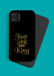 Creativewala Gold Metal Sticker (Pack Of 2) , Jaat is king Mobile Skin ...
