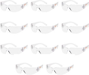 Frontier Hardy Clear/Transparent Eye Protection Safety Glasses Pack of ...