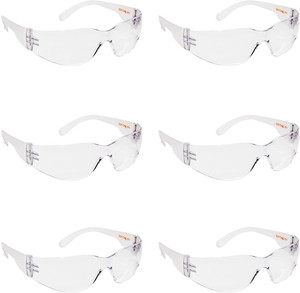 Frontier Hardy Clear/Transparent Eye Protection Safety Glasses Pack of ...