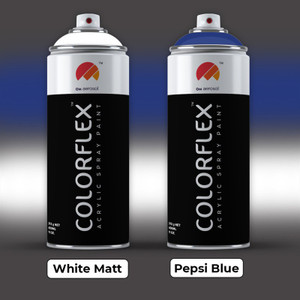 colorflex White Matt & Pepsi Blue Spray Paint 400 ml Price in India ...